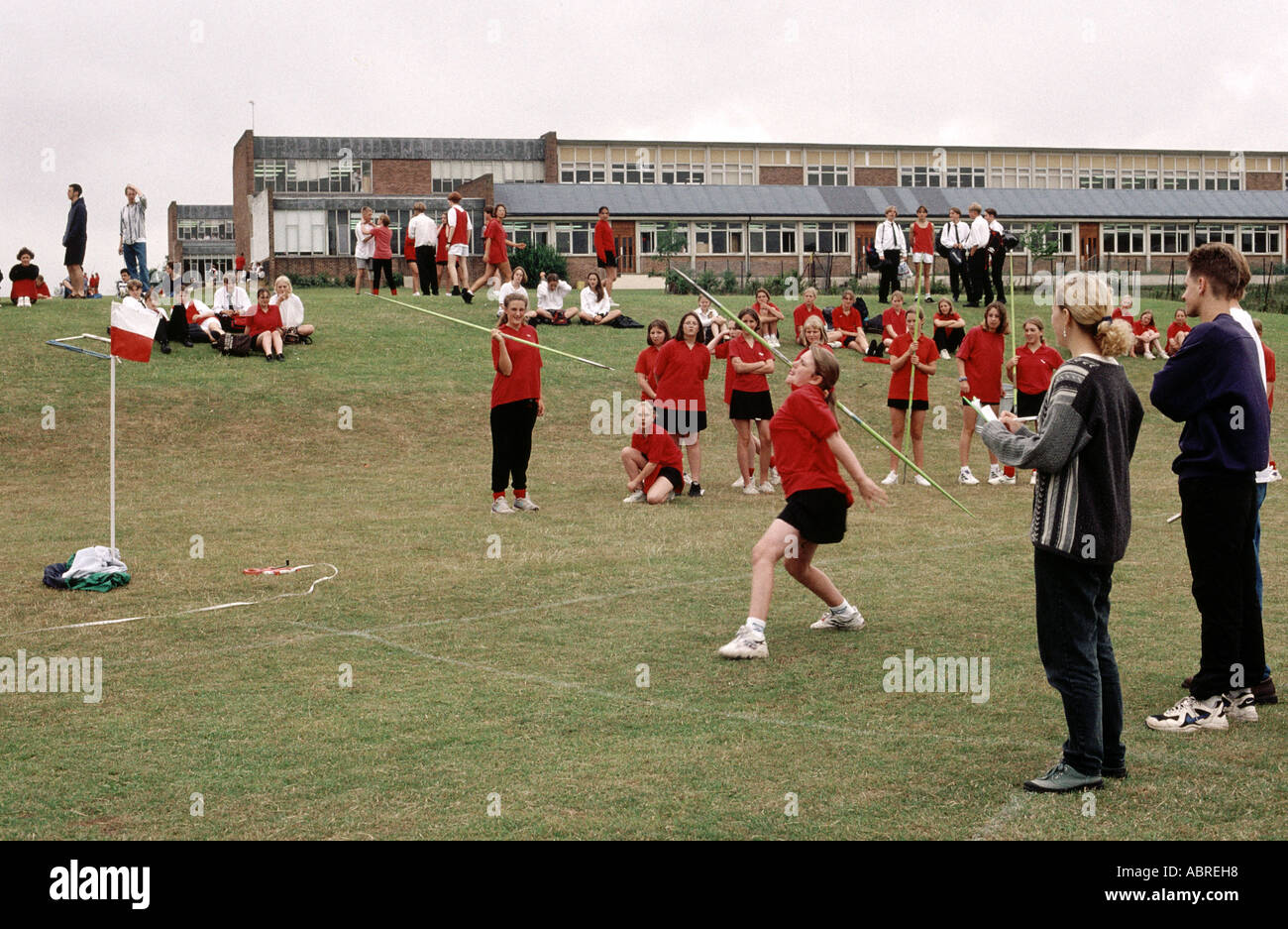 Secondary school sports day Stock Photo - Alamy