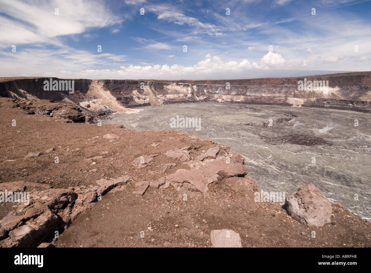 Halema'uma'u Caldera, within Kilauea Caldera, Hawaii Volcanoes National ...