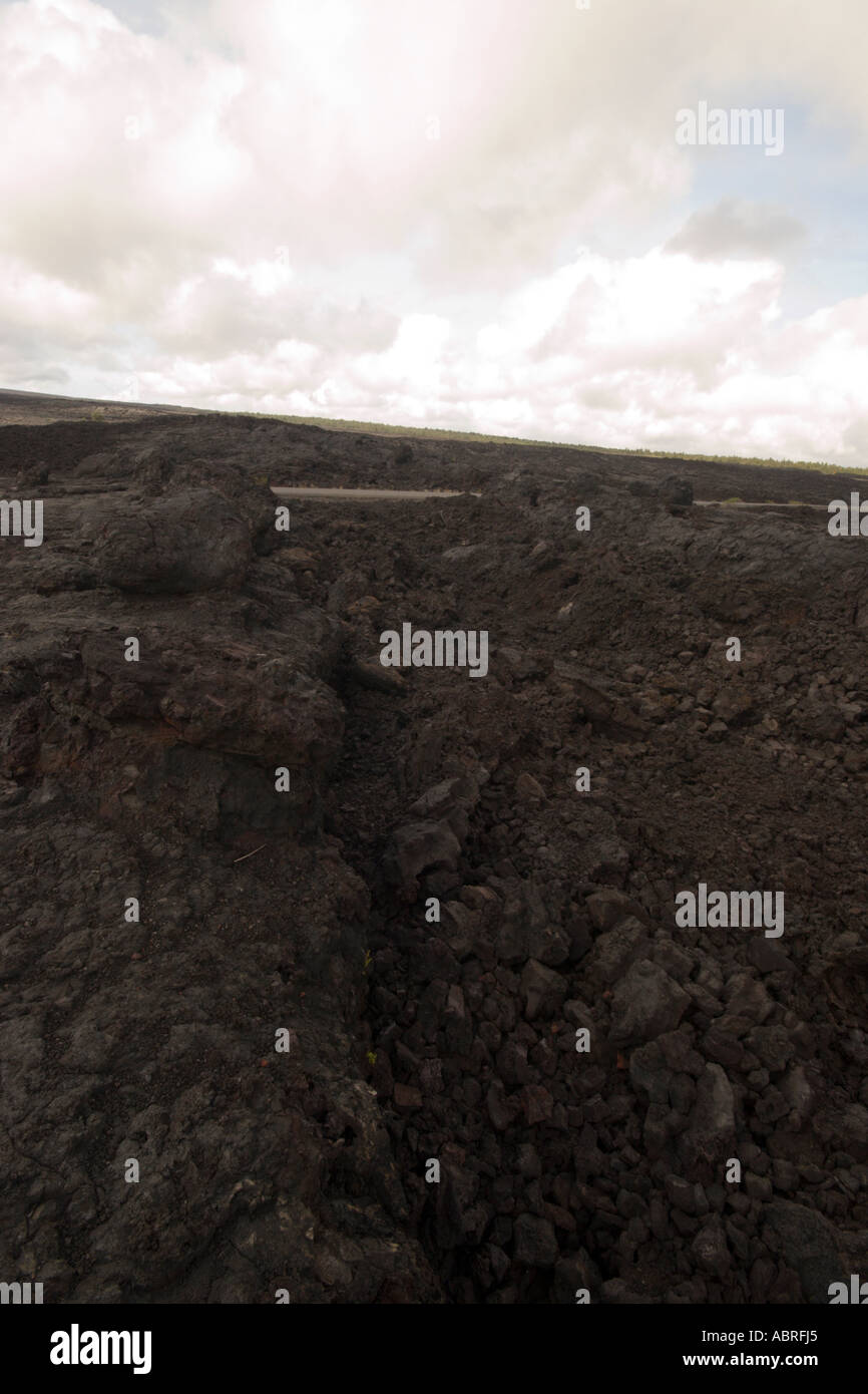 Mauna Ulu a'a lava flows, Chain of Craters Road, Hawai'i Volcanoes ...