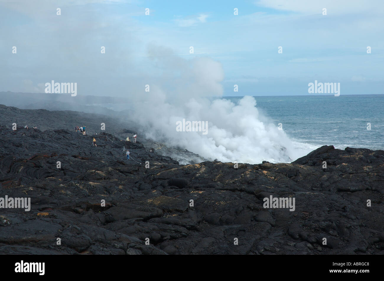 Visitors make their way to the designated view point West Highcastle ...