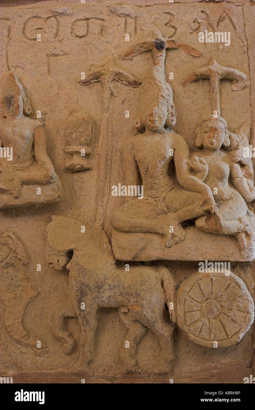 Myanmar Bagan Myothit Terracotta tiles illustrating scenes from the ...