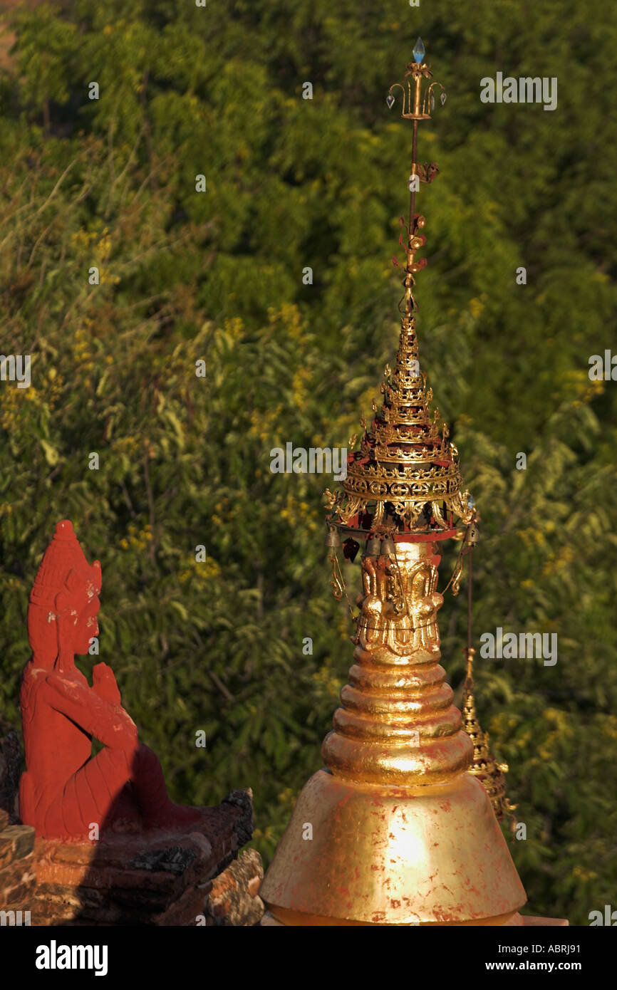 Myanmar Bagan Pwasaw View from Dhammayazika Paya Stock Photo - Alamy