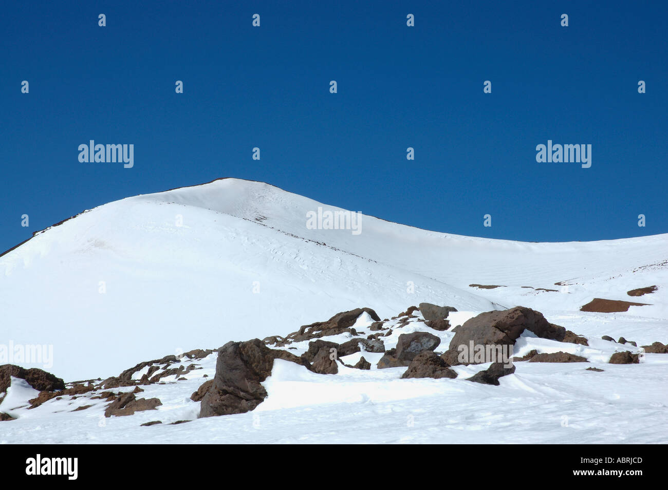Pu u Poliahu cinder cone Mauna Kea The Big Island of Hawaii Stock Photo ...