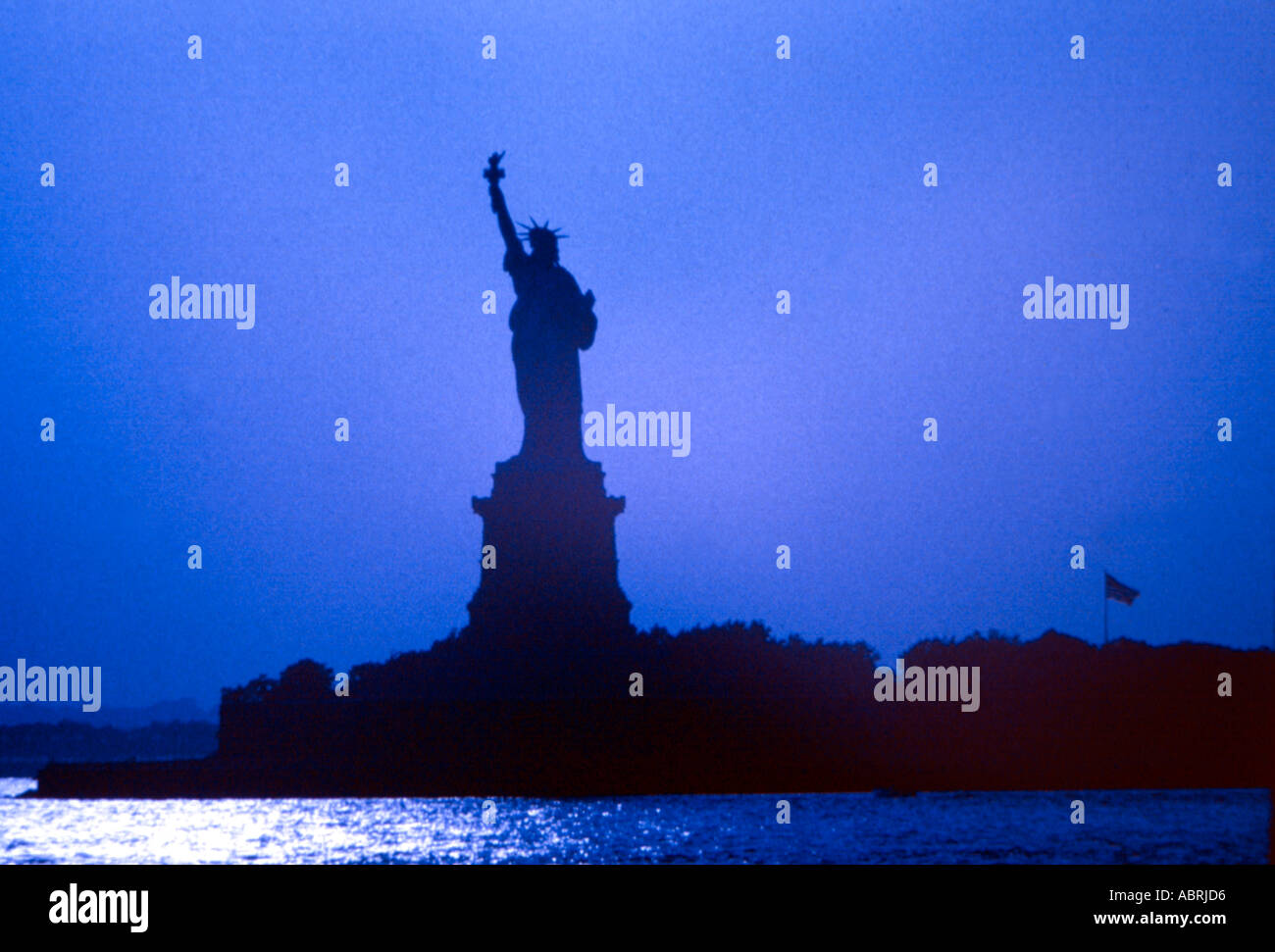 Statue liberty moon light hi-res stock photography and images - Alamy