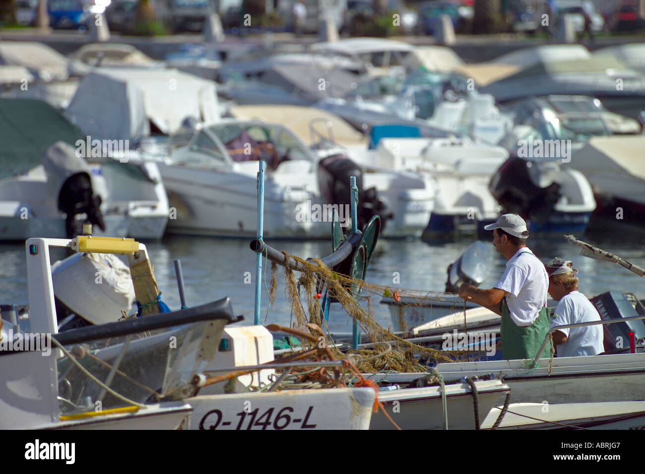 Europe Portugal Algarve Faro Harbour Doca Fishing boat Stock Photo - Alamy