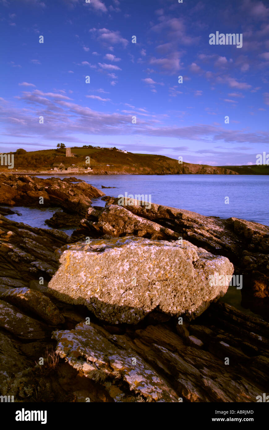 Wembury Church from Wembury Beach, South Devon Stock Photo - Alamy