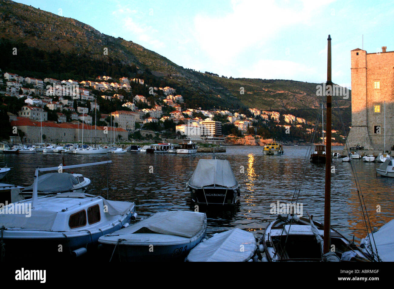 Porat Dubrovnik Adriatic Croatia Dalmatia port harbour Stock Photo - Alamy