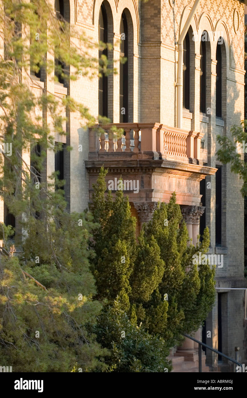 Windows and entry way into a historic university building Stock Photo ...