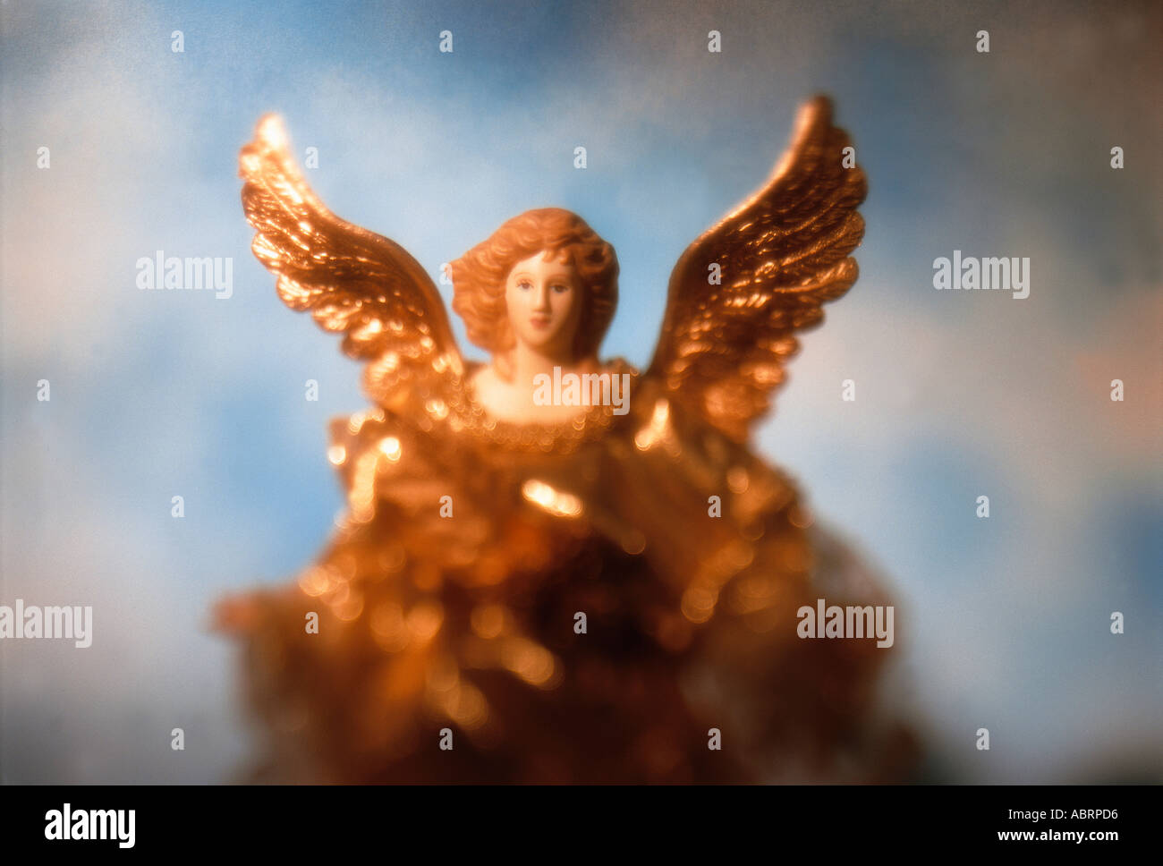 Golden angel ornament Stock Photo - Alamy