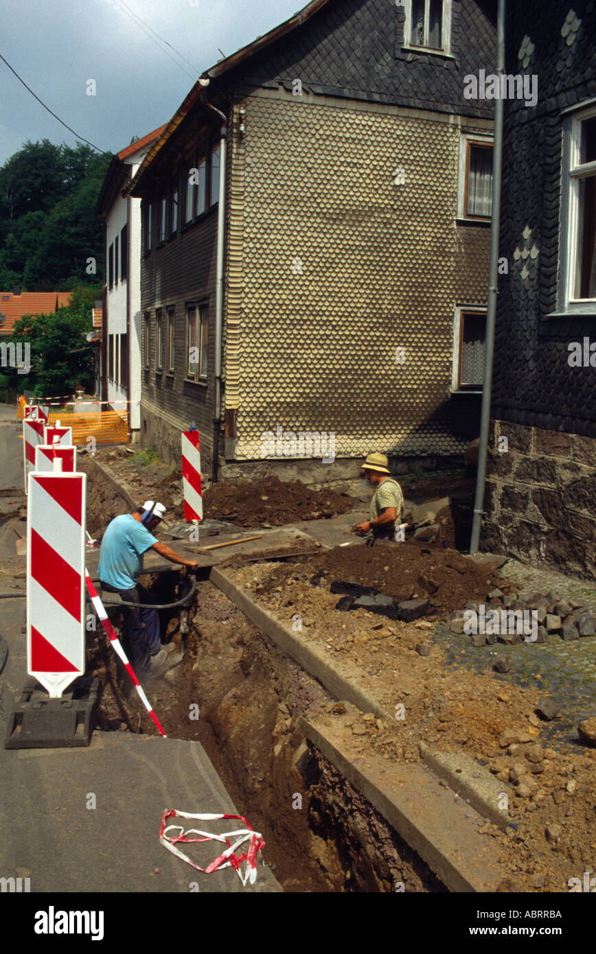 Cable laying construction works hi-res stock photography and images - Alamy