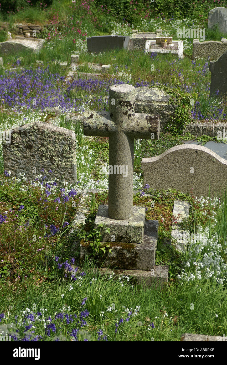 Cemetry at Feock Cornwall England U.K. Europe Stock Photo - Alamy