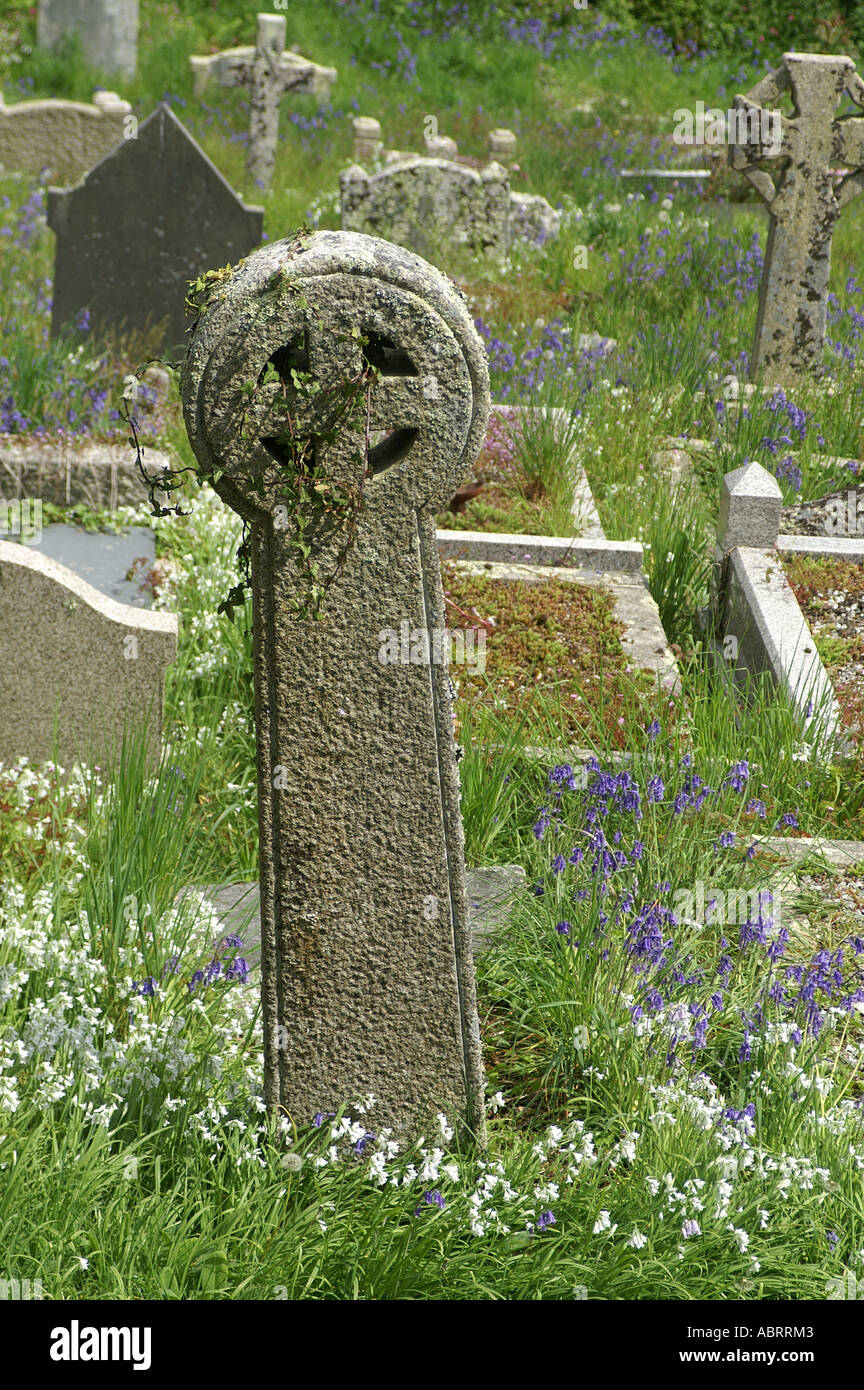 Cemetry at Feock Cornwall England U.K. Europe Stock Photo - Alamy