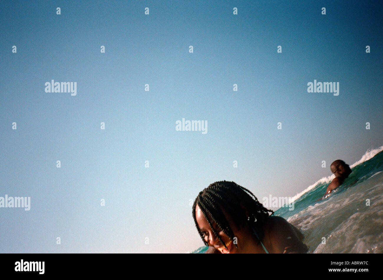 African woman swim wear hi-res stock photography and images - Alamy
