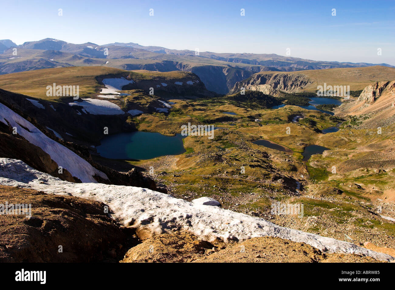 Beartooth Plateau on the Wyoming Montana border Stock Photo - Alamy