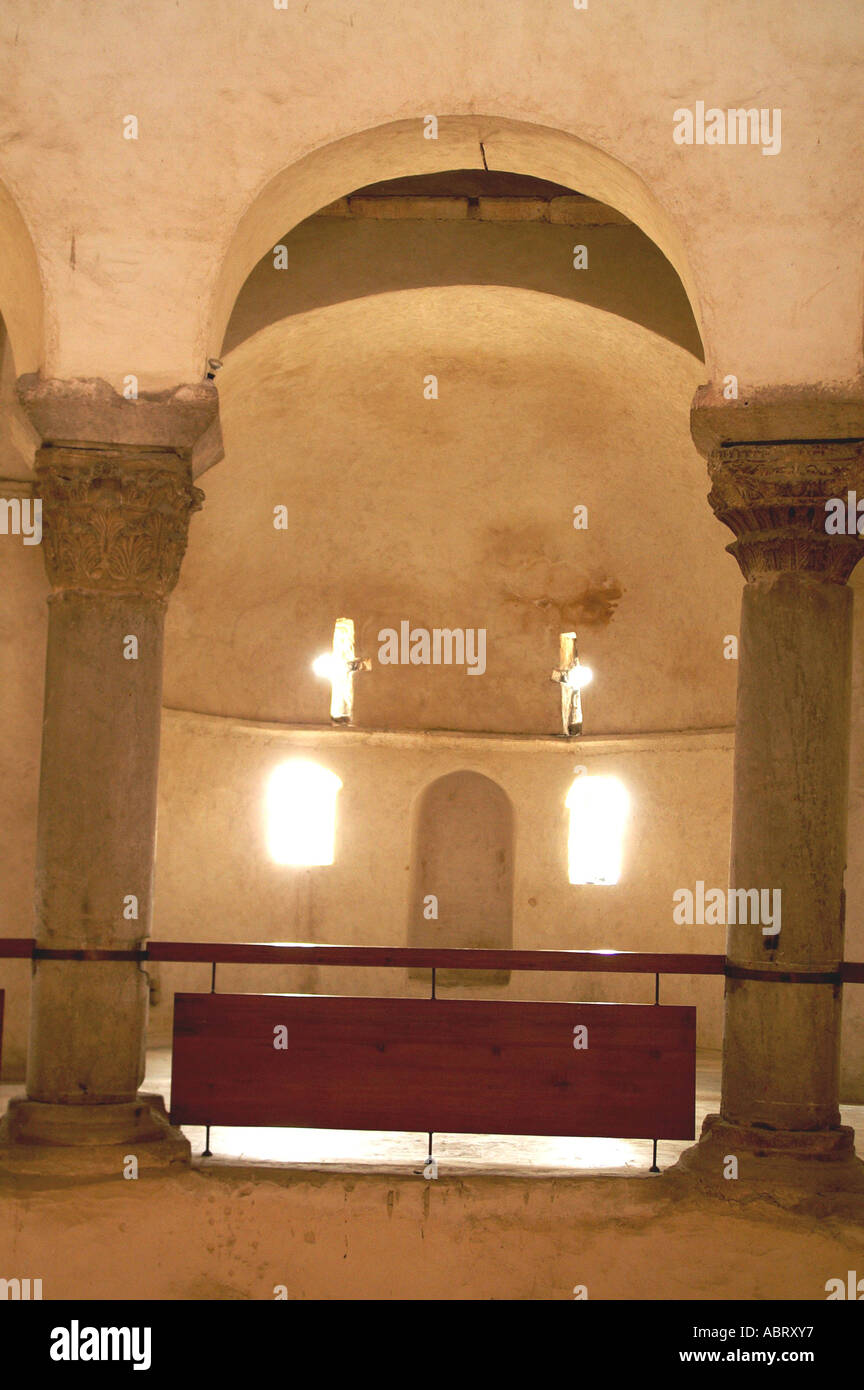 The interior of the byzantine Church of St Donat Zadar Stock Photo - Alamy