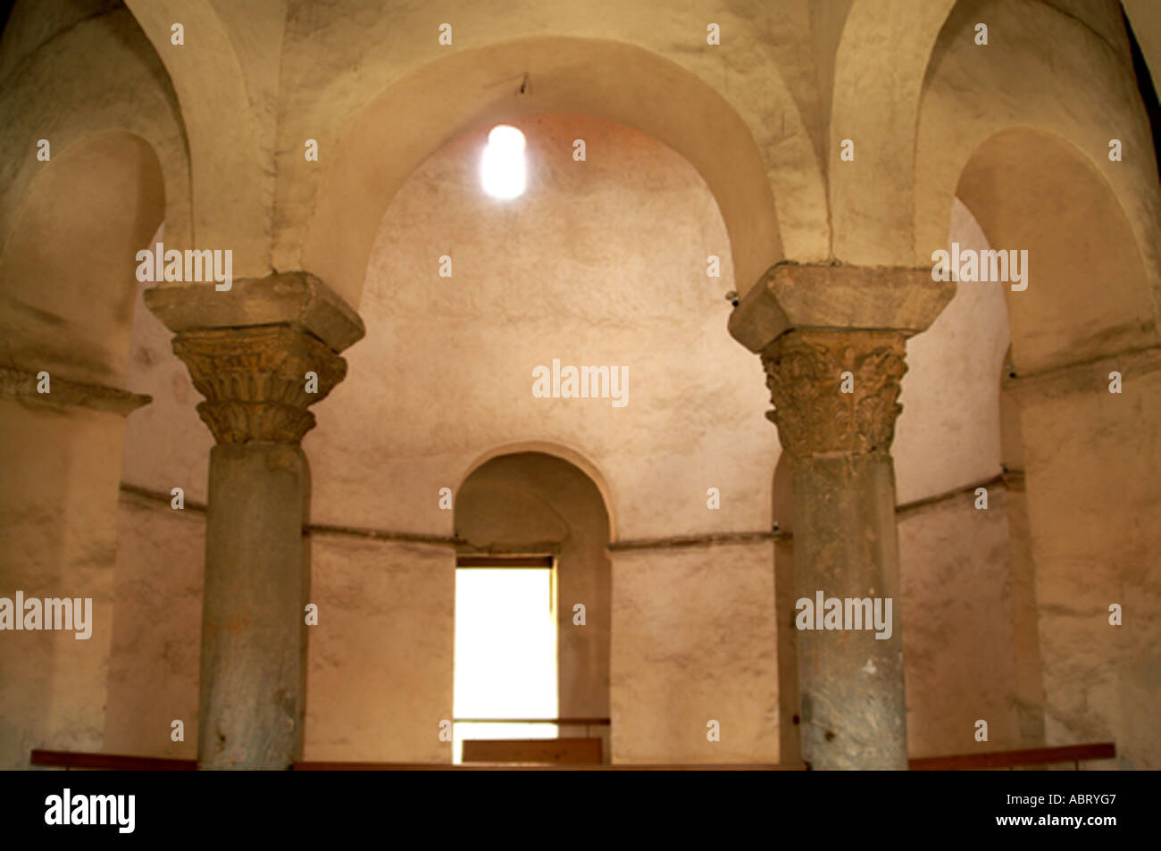 The interior of the byzantine Church of St Donat Zadar Stock Photo - Alamy