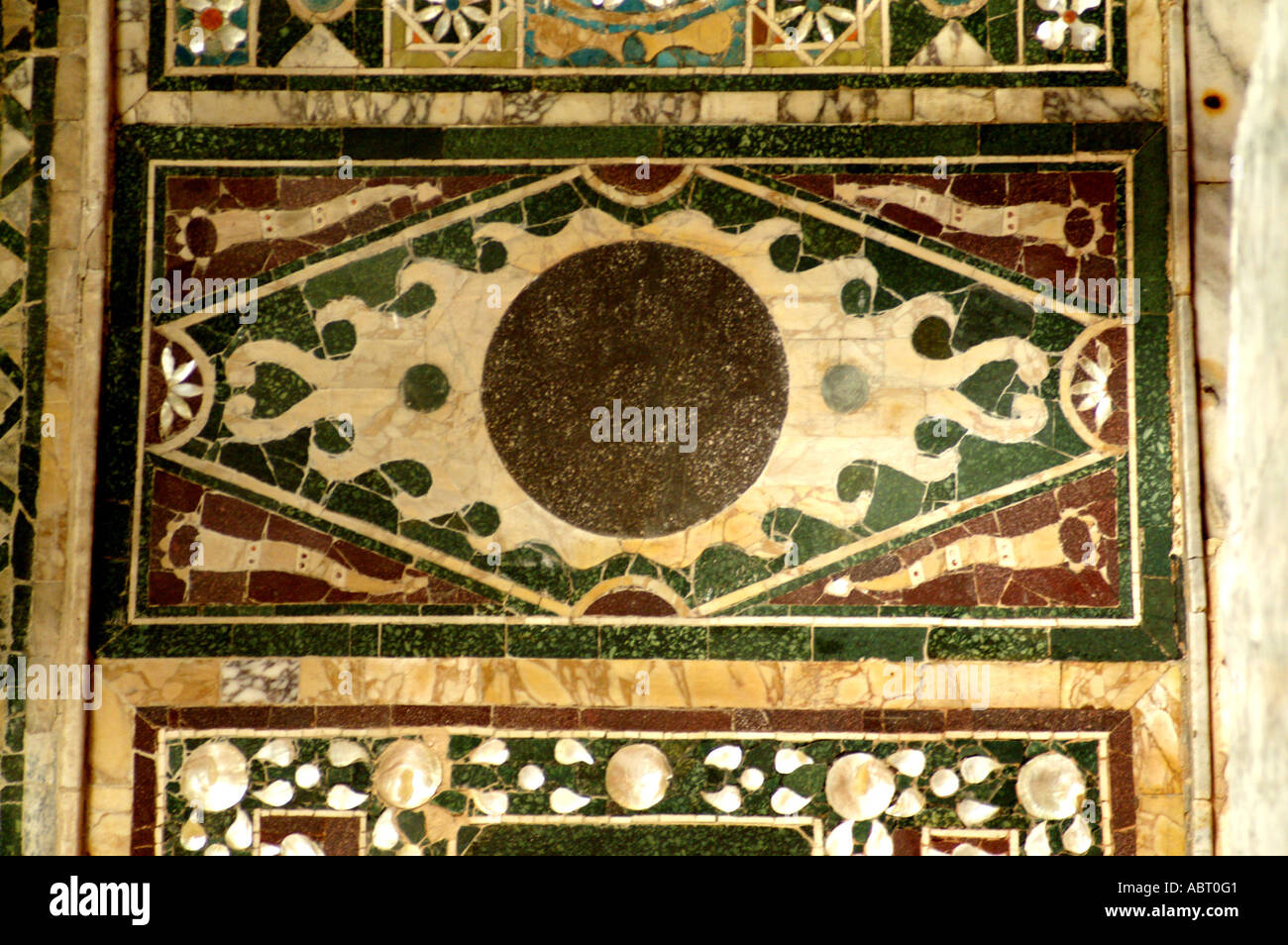 Decorative panels around the presbytery and altar of the Basilica of ...