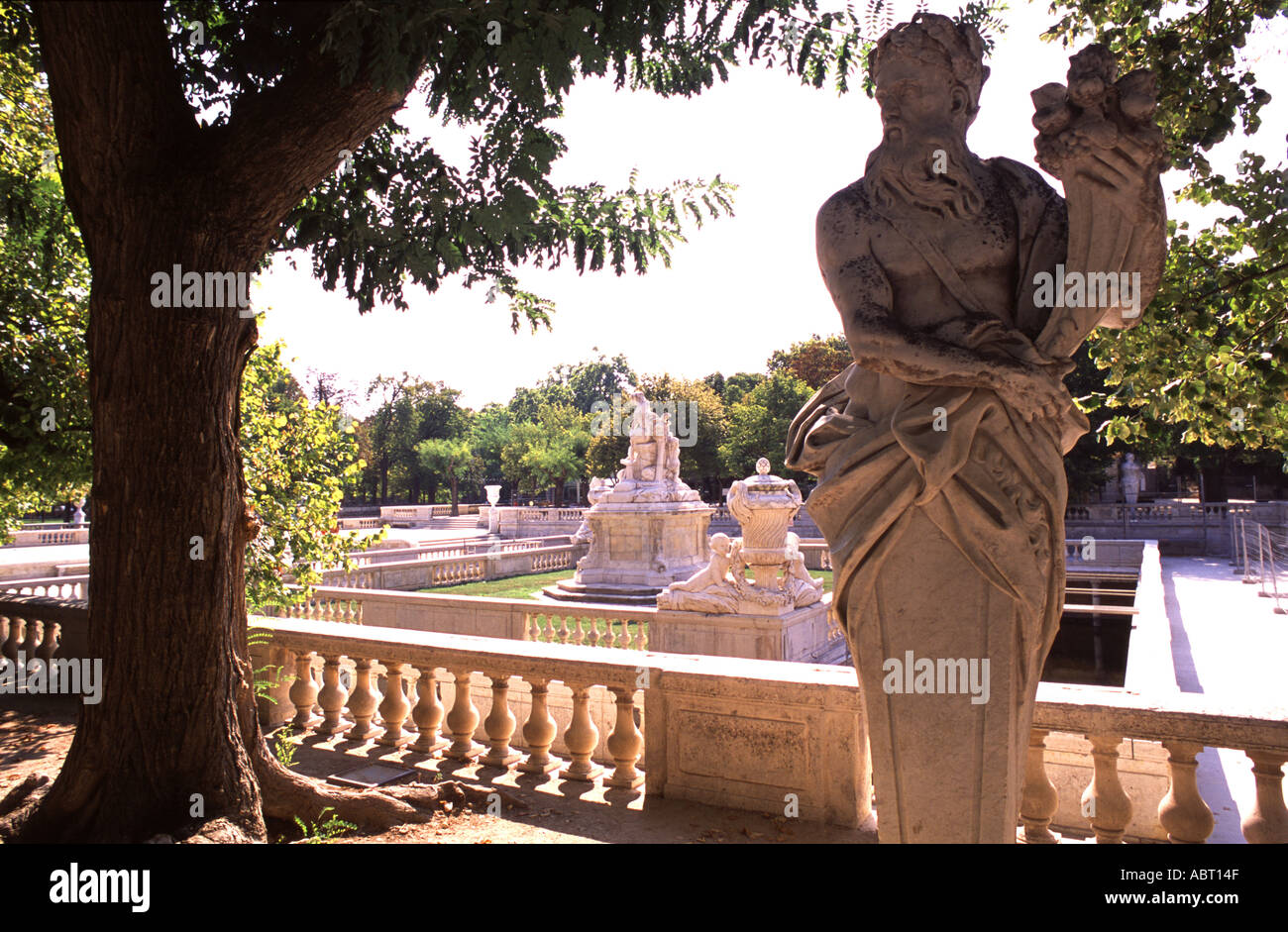 Statue in Nimes Southern France Stock Photo - Alamy