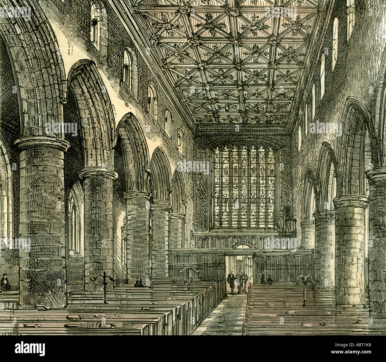 Aberdeen Old Machar Cathedral 1885 United Kingdom Stock Photo - Alamy