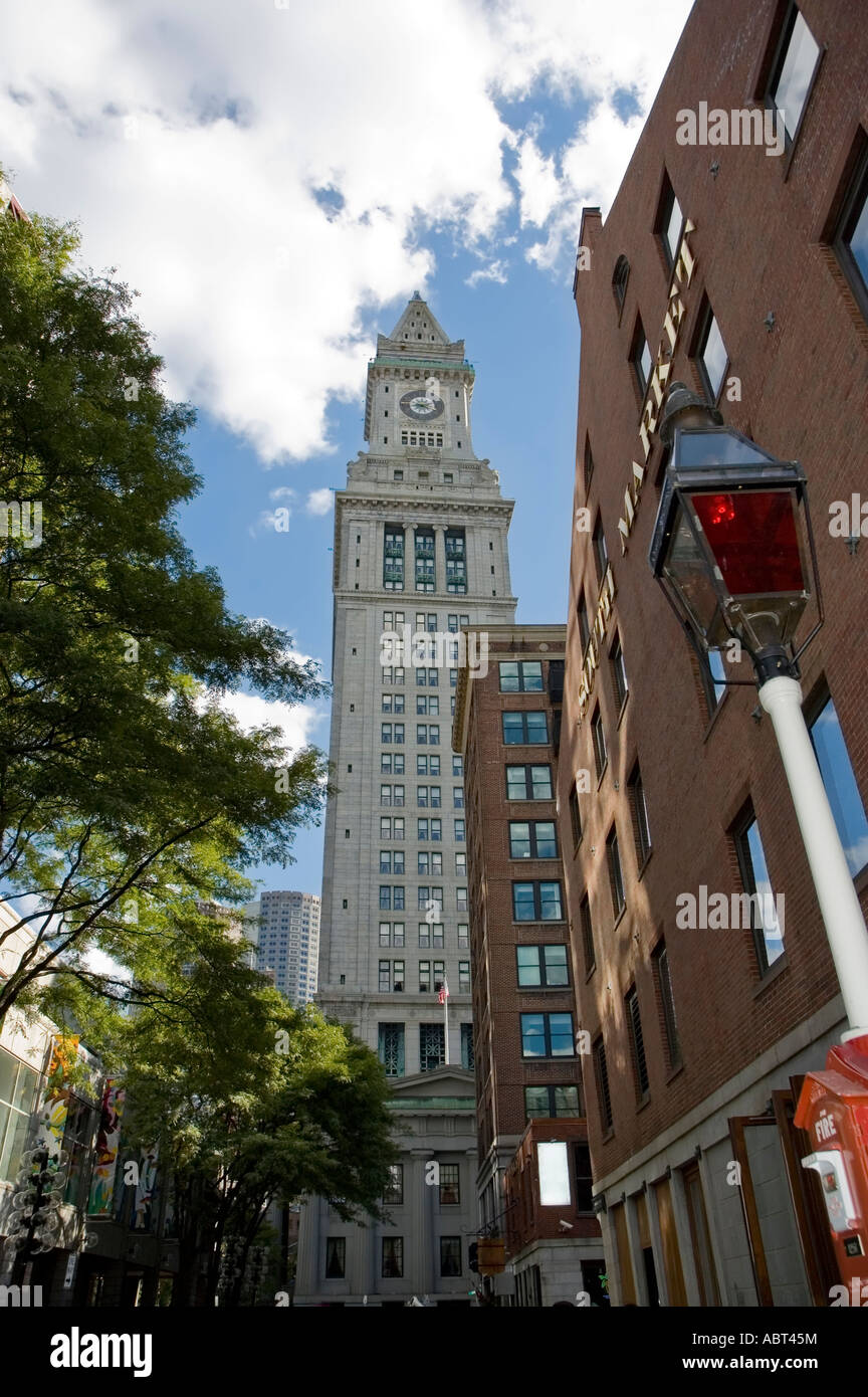 clock tower and buildings Stock Photo - Alamy