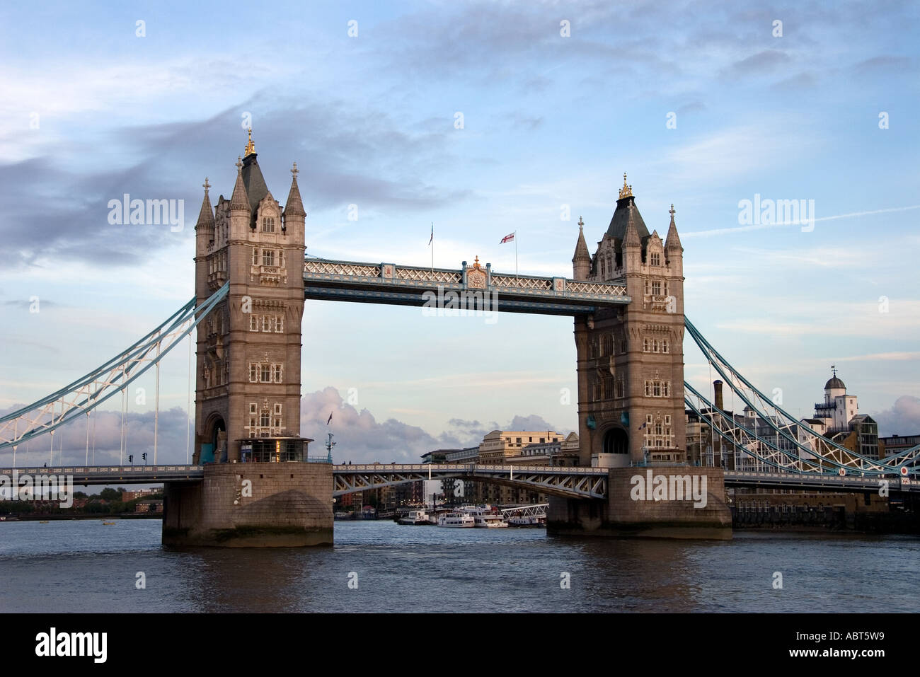 horizontal color landscape of Tower Bridge. London. England Stock Photo ...