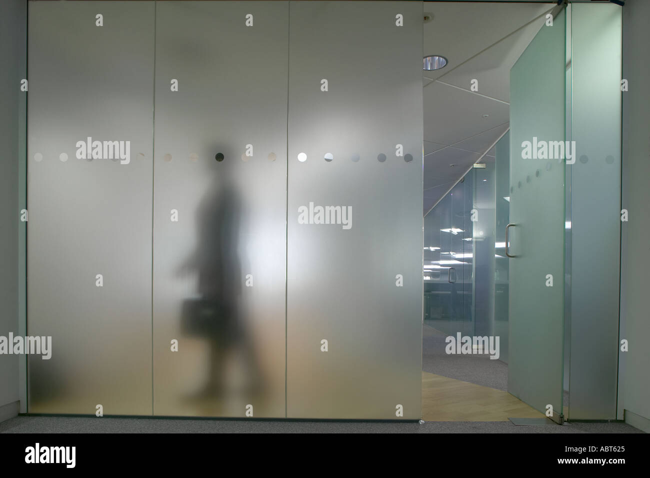 Workplace glass partition hi-res stock photography and images - Alamy