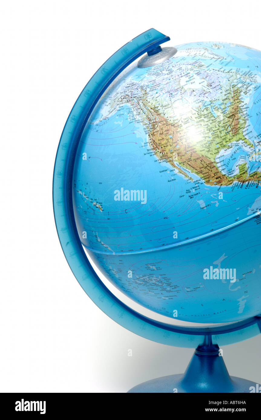 World map north american hi-res stock photography and images - Alamy