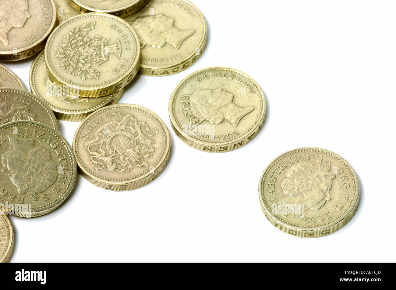 Pile of pound coins Stock Photo - Alamy