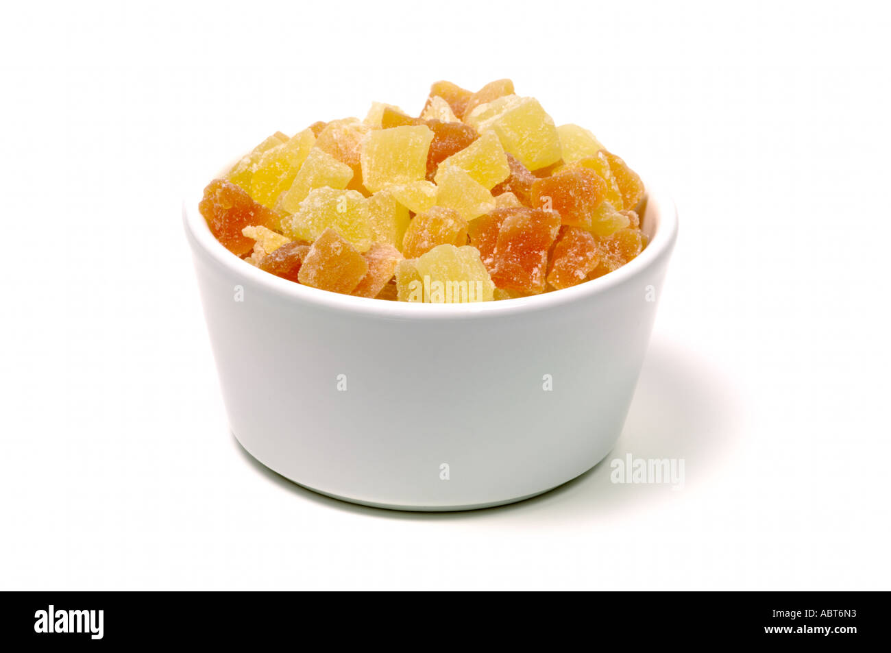 Dried chunks of pineapple and papaya Stock Photo - Alamy