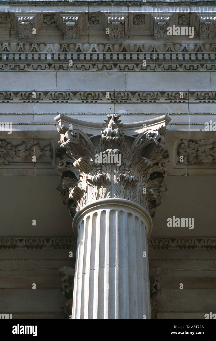 Mansion House. Detail of a Corinthian column. Architect: George Dance ...