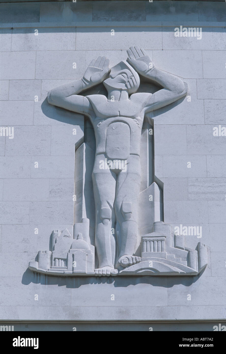 RIBA Headquarters, 66 Portland Place, London. Detail of relief ...