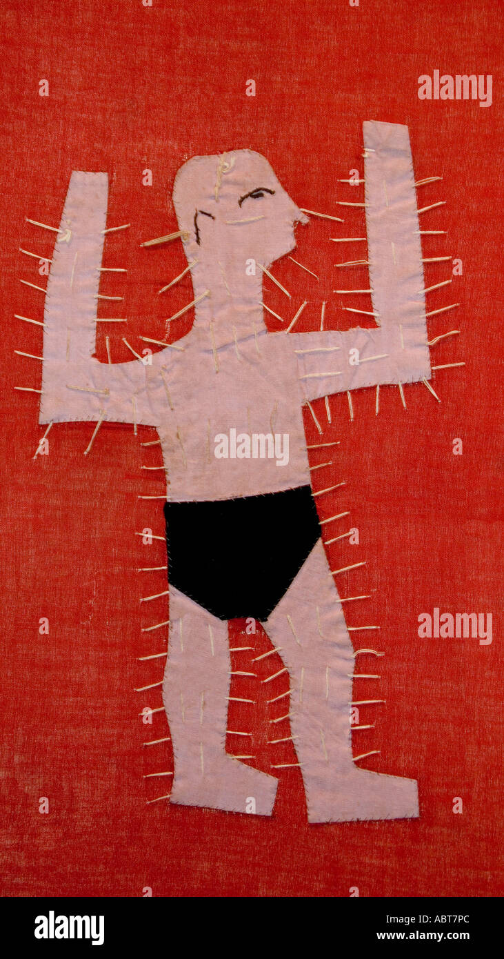 Detail of an Asafo flag of an anthropomorphic motif Fante people Ghana ...