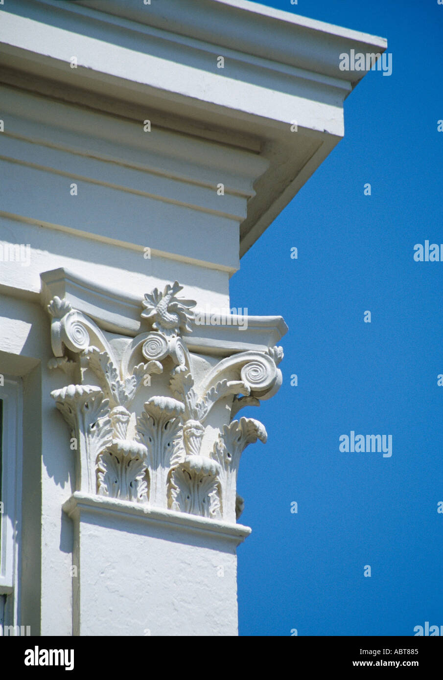 Traditional Architectural Details. Corinthian capital and cornice Stock ...