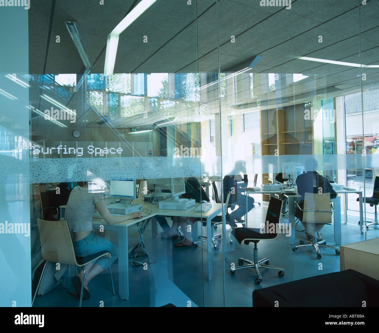 Idea Store, Chrisp Street, Tower Hamlets, London. 'Surfing Space' from ...