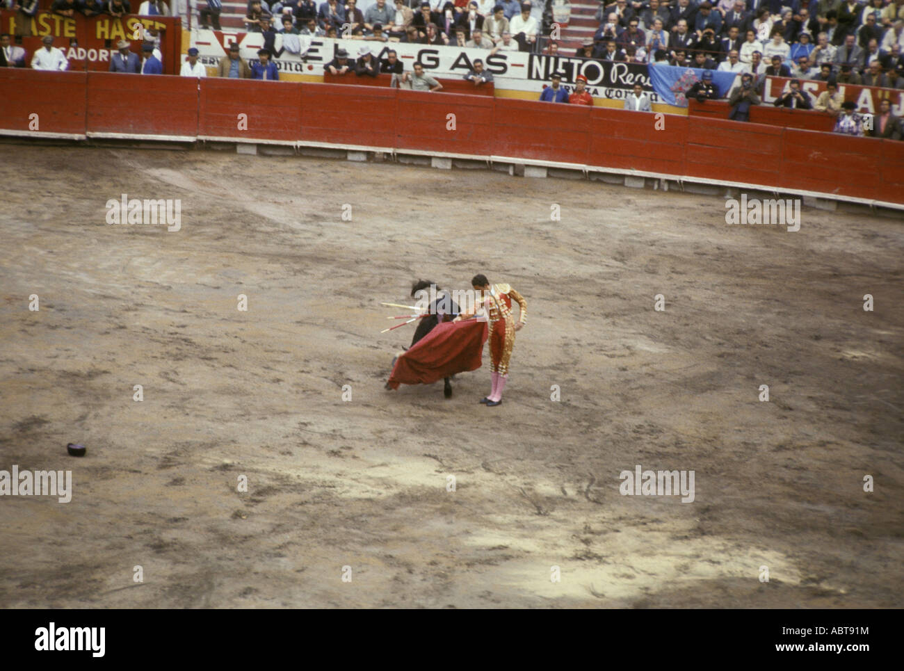 Mexico city bullfight arena Plaza de toros bullfighting crowds Stock ...