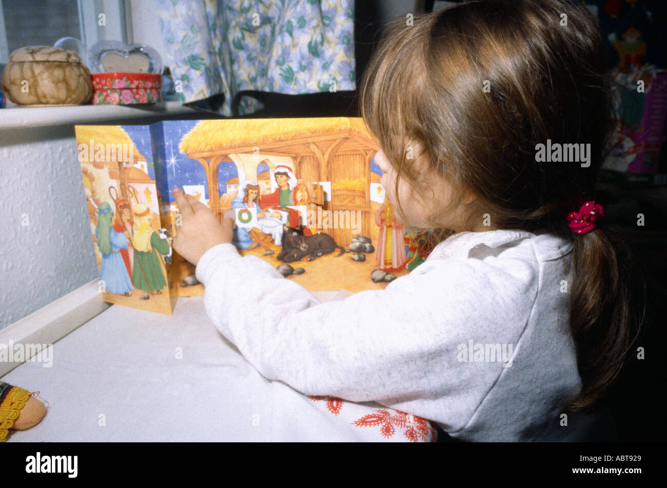 Child advent calendar hi-res stock photography and images - Alamy