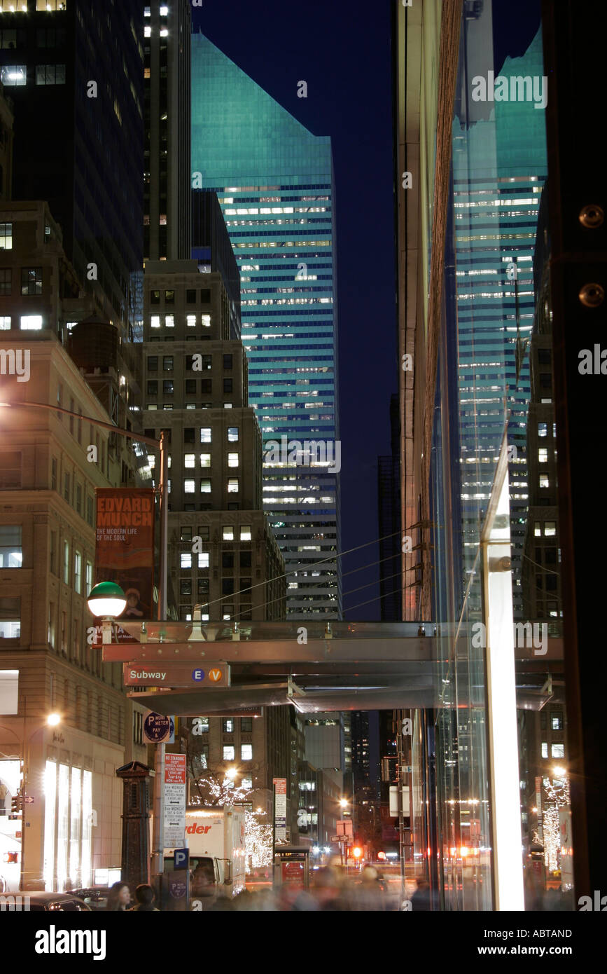 New York City,NY NYC,Manhattan,54th Street,night nightlife evening ...