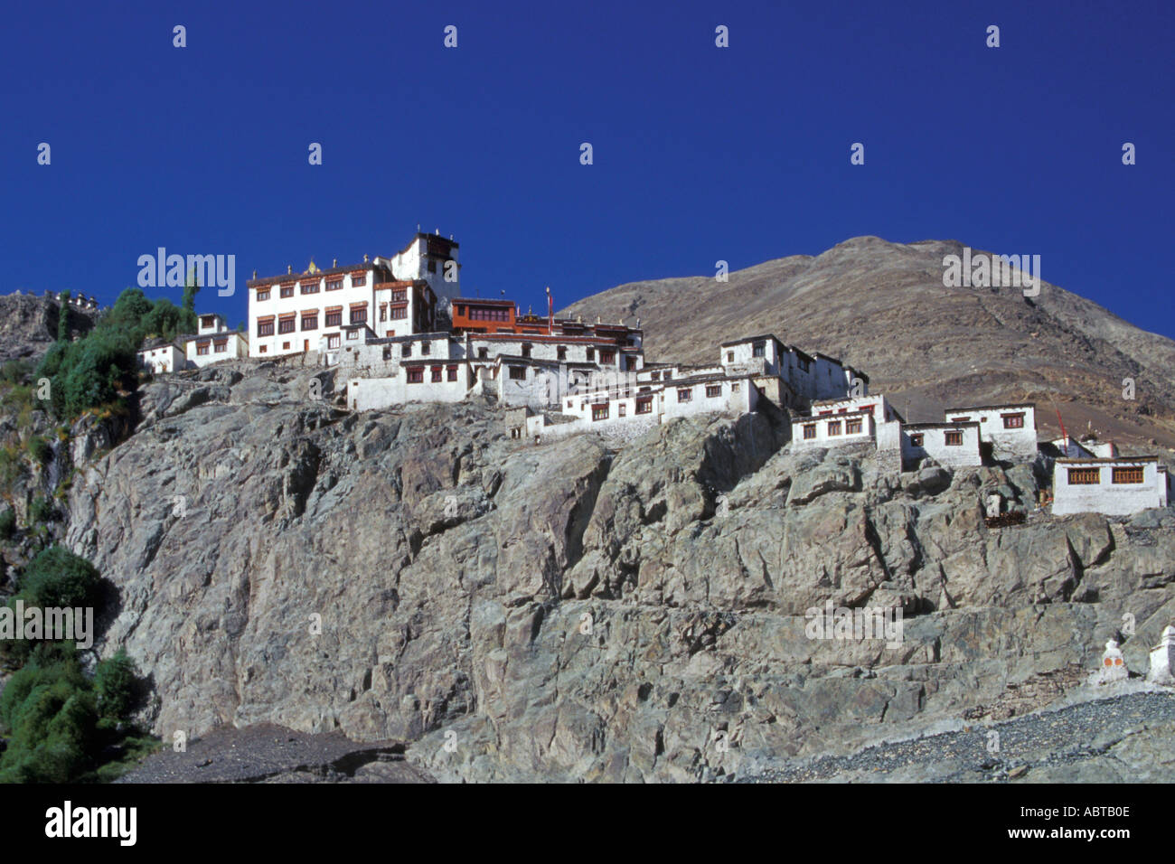 Diskit Gompa in Nubra Valley of Ladakh India Stock Photo - Alamy