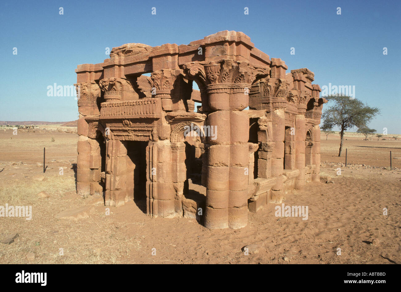 The Kiosk also known as Temple B Naqa Sudan The Kingdom of Kush Stock ...