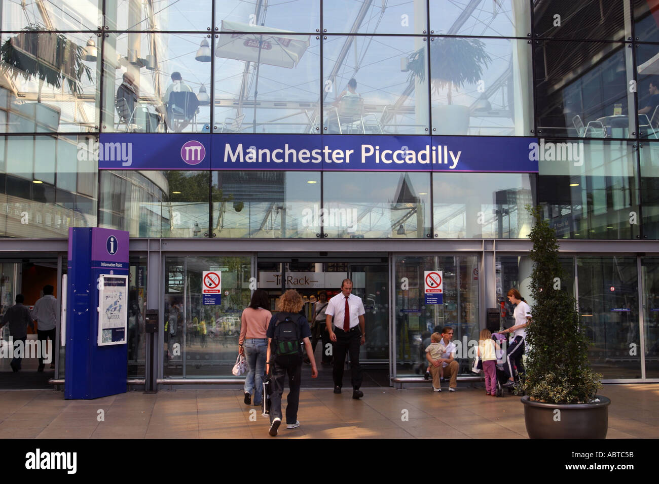 Piccadilly train station Station Approach entrance Manchester UK Stock ...
