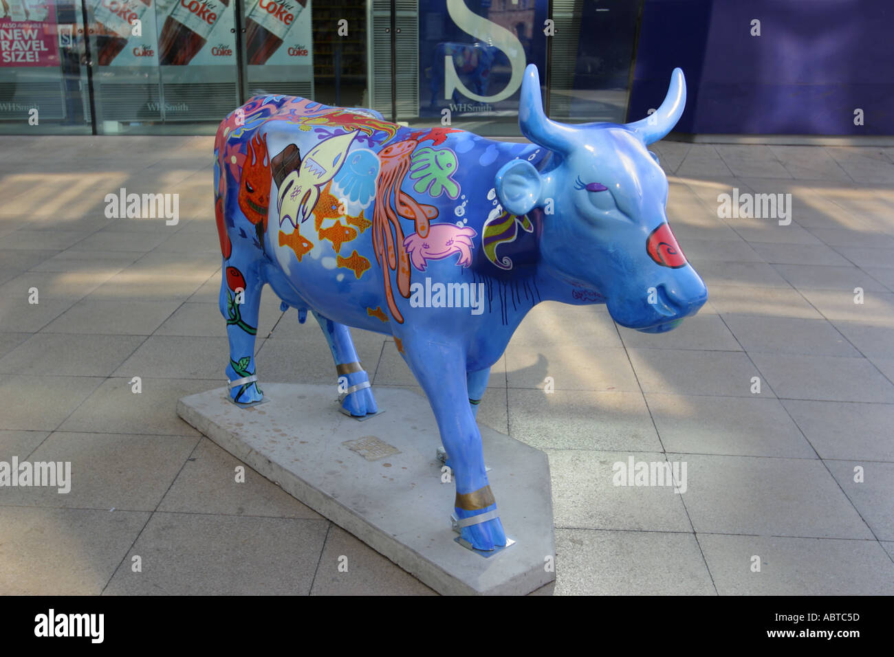 Cow Piccadilly Station part of Cow Parade Manchester 2004 public art ...