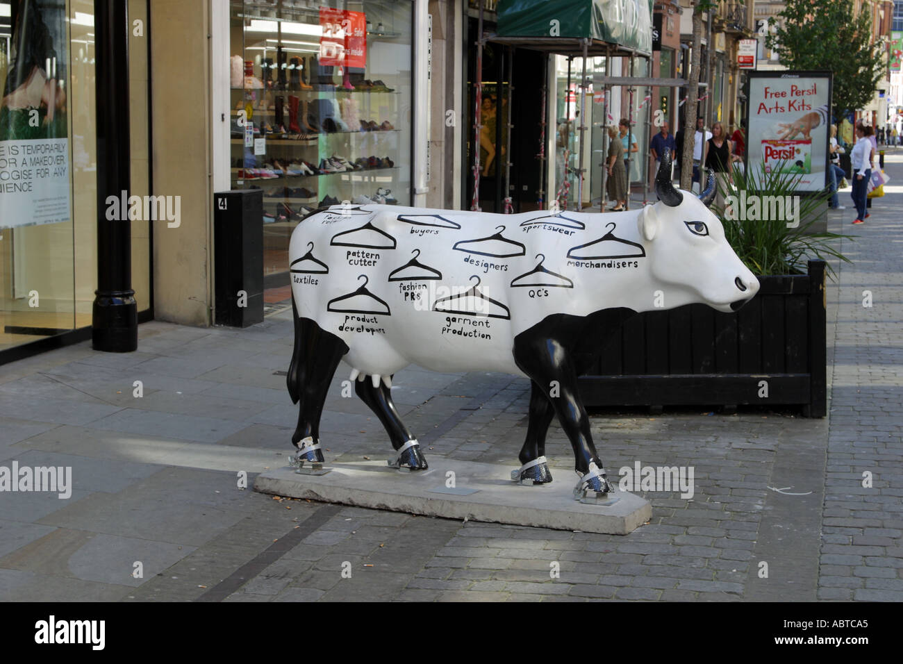 Cow King Street part of Cow Parade Manchester 2004 public art ...