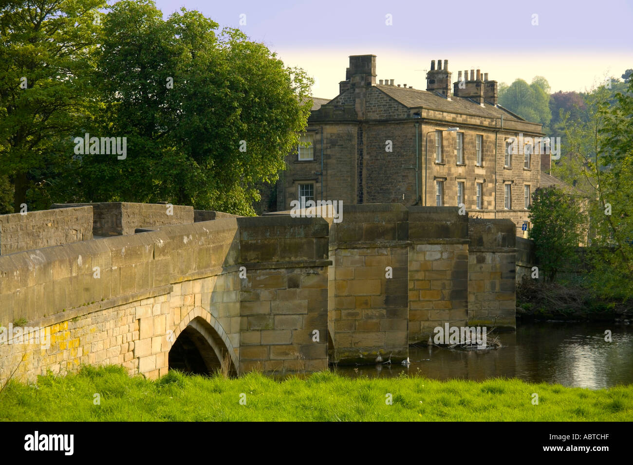 england derbyshire peak district national park bakewell Stock Photo - Alamy