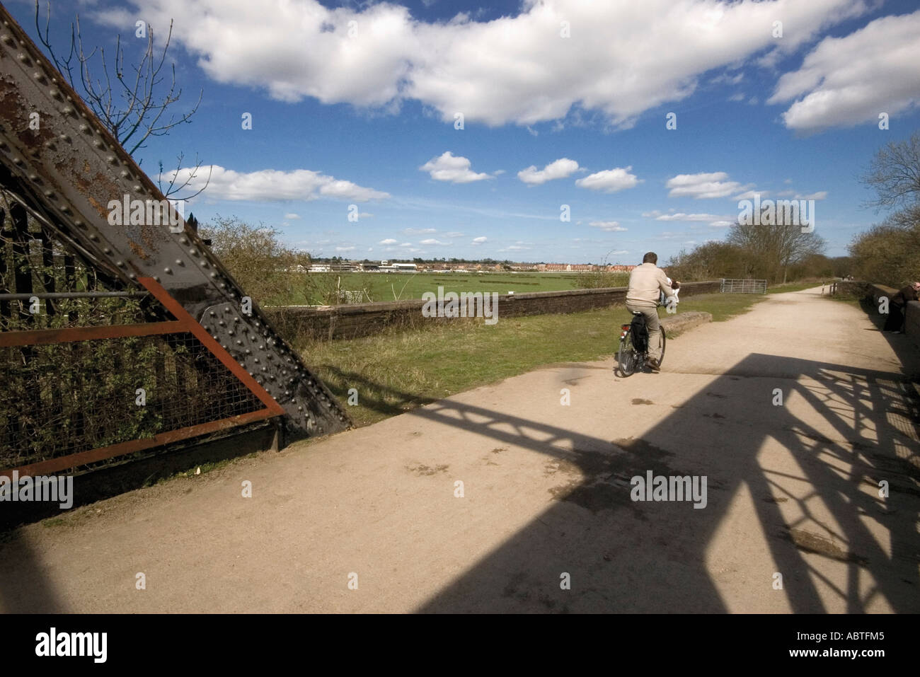 Views from The Greenway Footpath and cycle track disused railway line ...