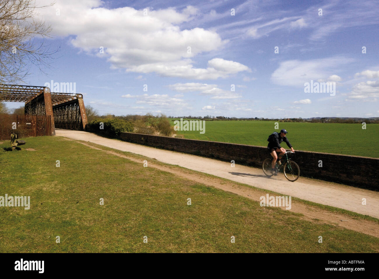 Views from The Greenway Footpath and cycle track disused railway line ...