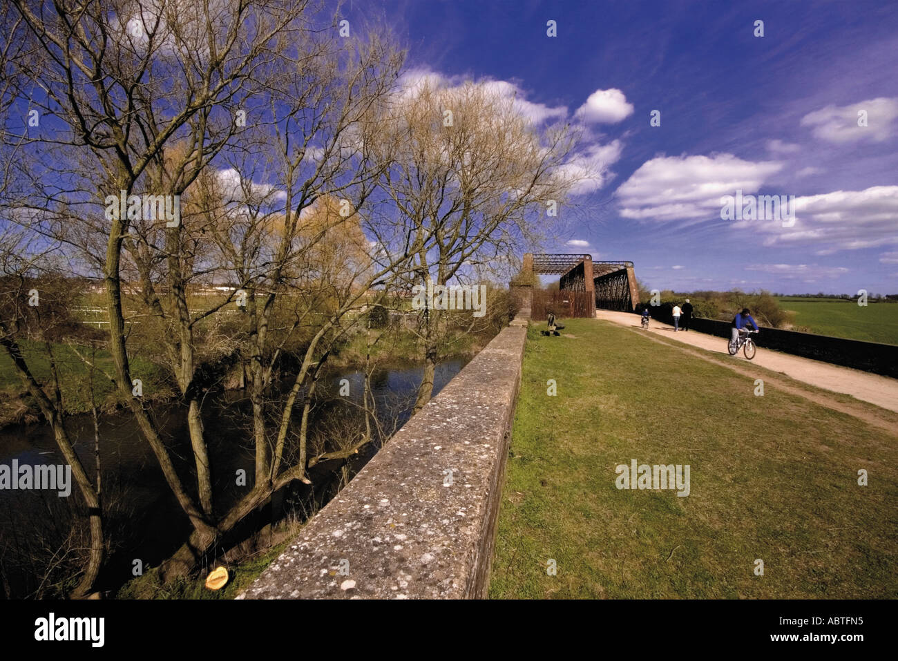 Views from The Greenway Footpath and cycle track disused railway line ...