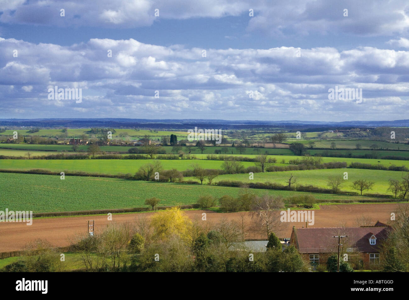england the midlands worcestershire the view from st mary the virgin ...