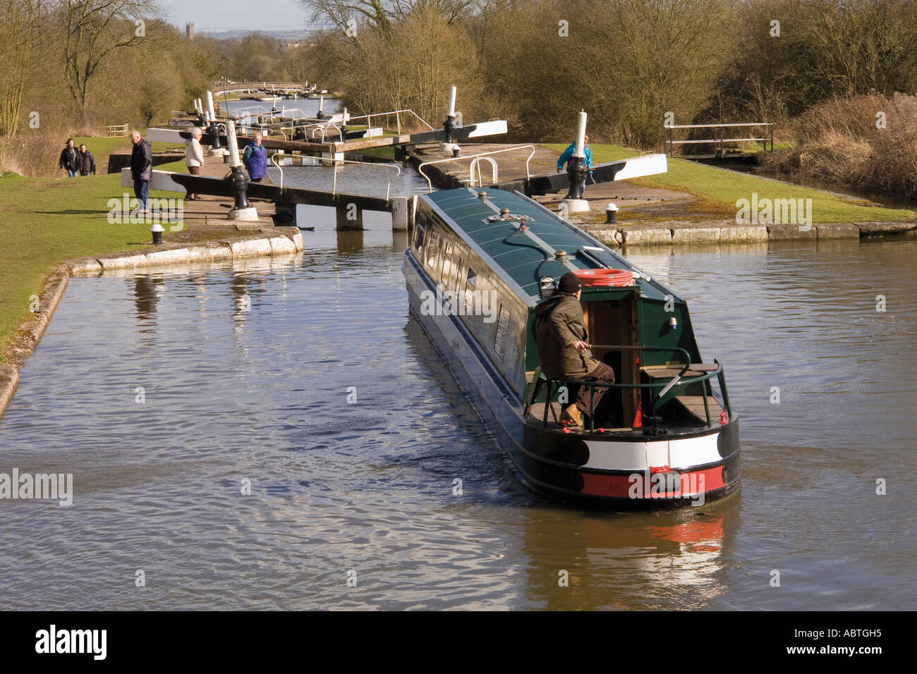 hatton flight of locks grand union canal hatton warwickshire Stock ...
