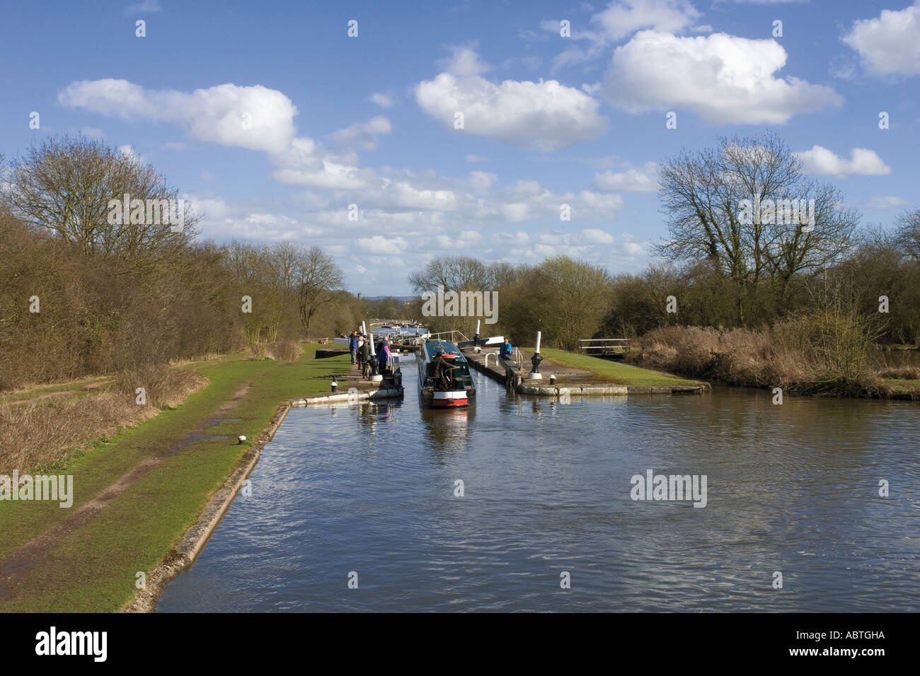 hatton flight of locks grand union canal hatton warwickshire Stock ...