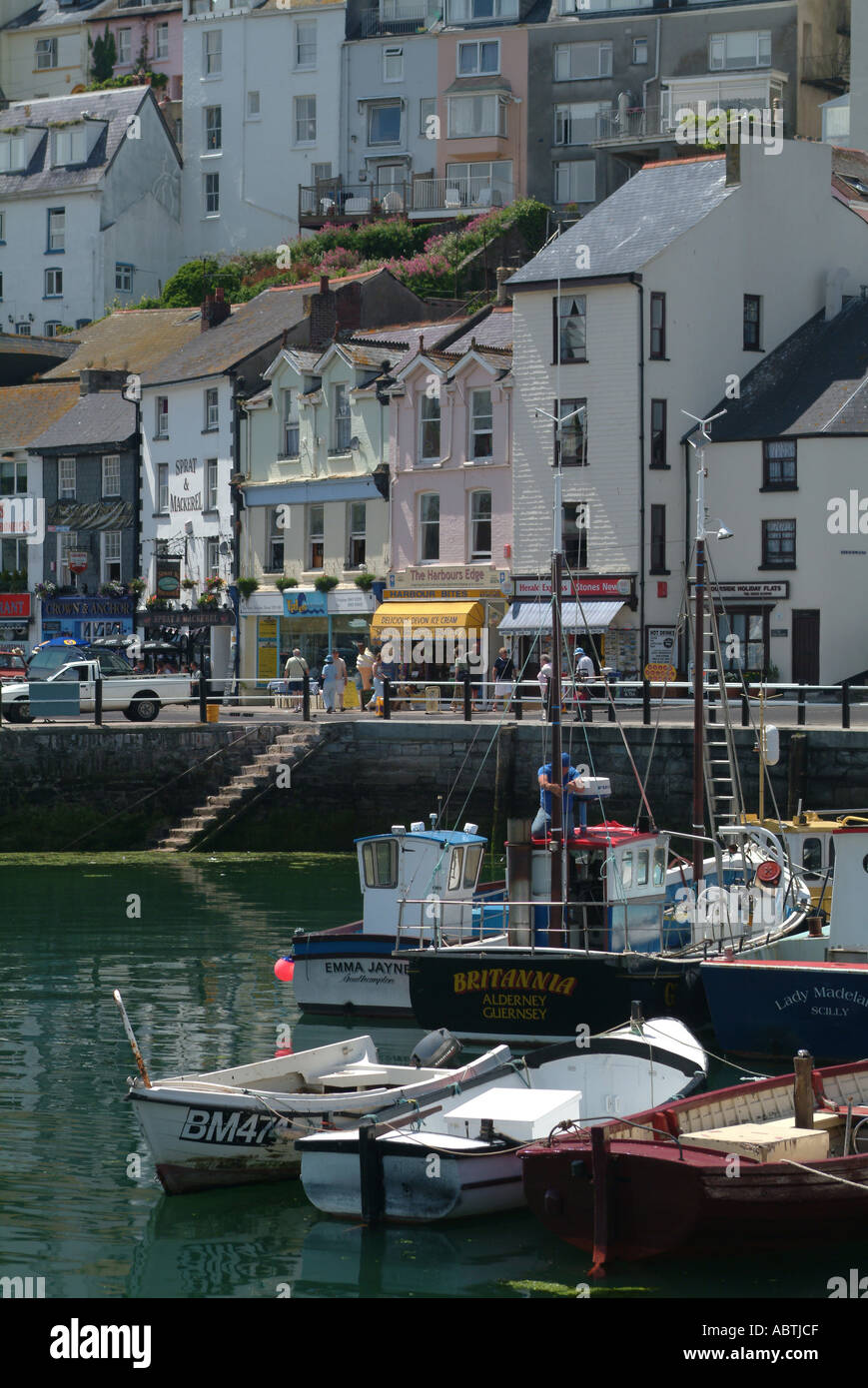 Brixham fishing fleet in the harbour hi-res stock photography and ...